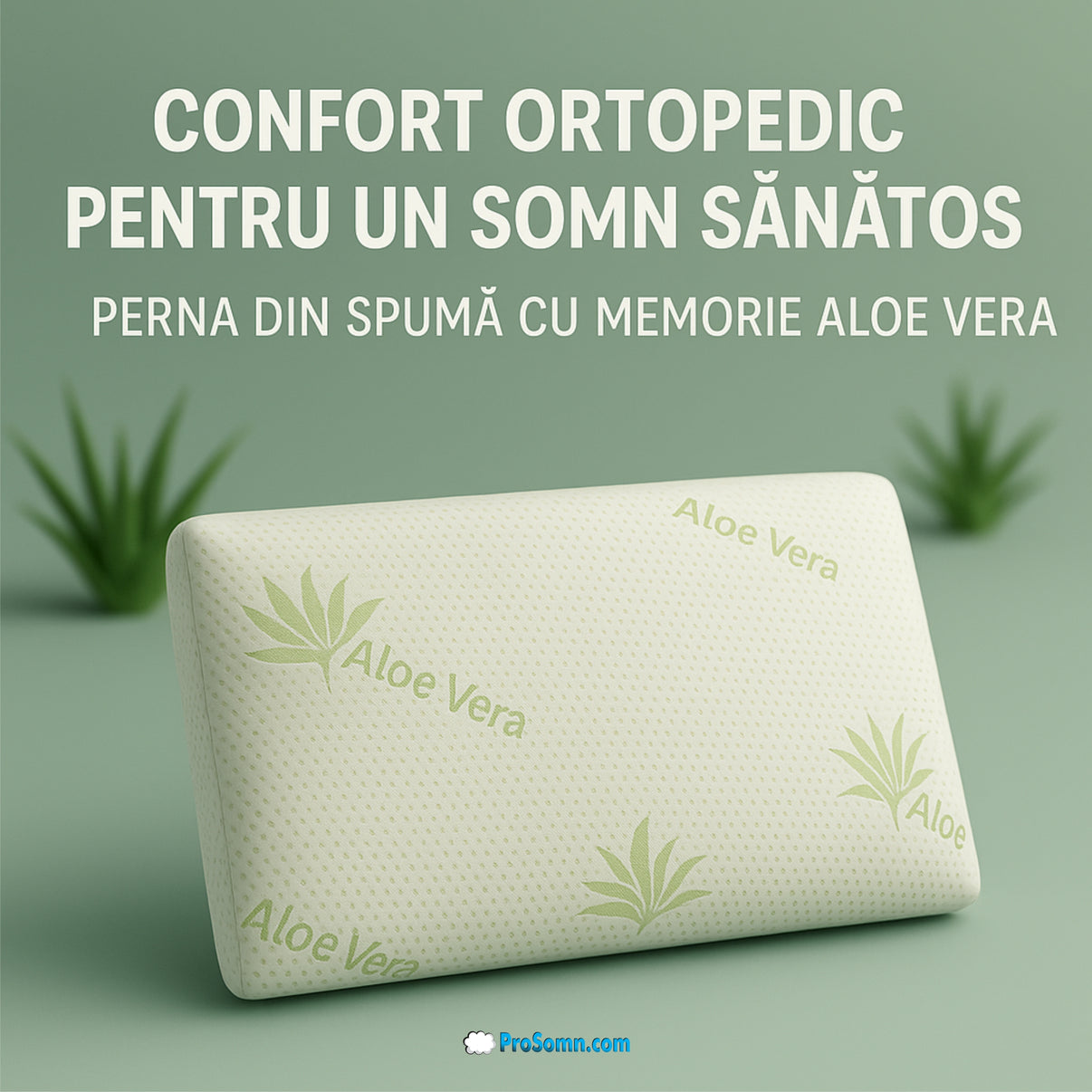 PERNA PREMIUM ALOE VERA DIN SPUMA CU MEMORIE – ProSomn.com